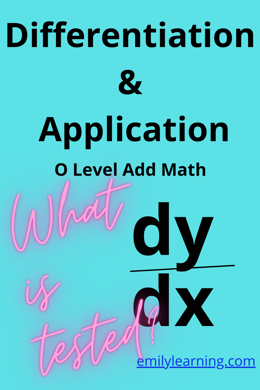 What you need to know for Differentiation and its application tested in ...