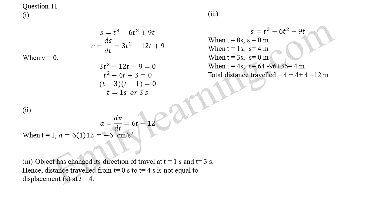 Suggested Solutions: 2019 GCE O Level A Math Paper 1 - Emily Learning