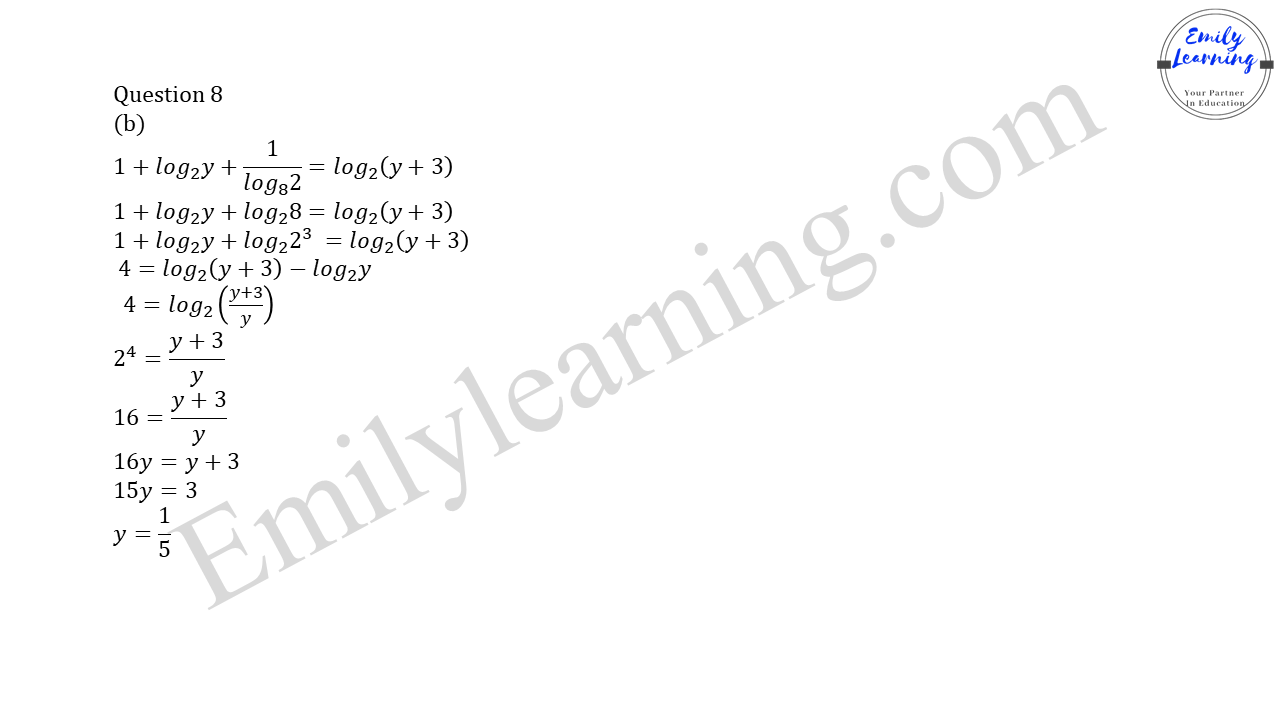 Suggested Solutions: 2020 GCE O Level A Math Paper 2 - Emily Learning