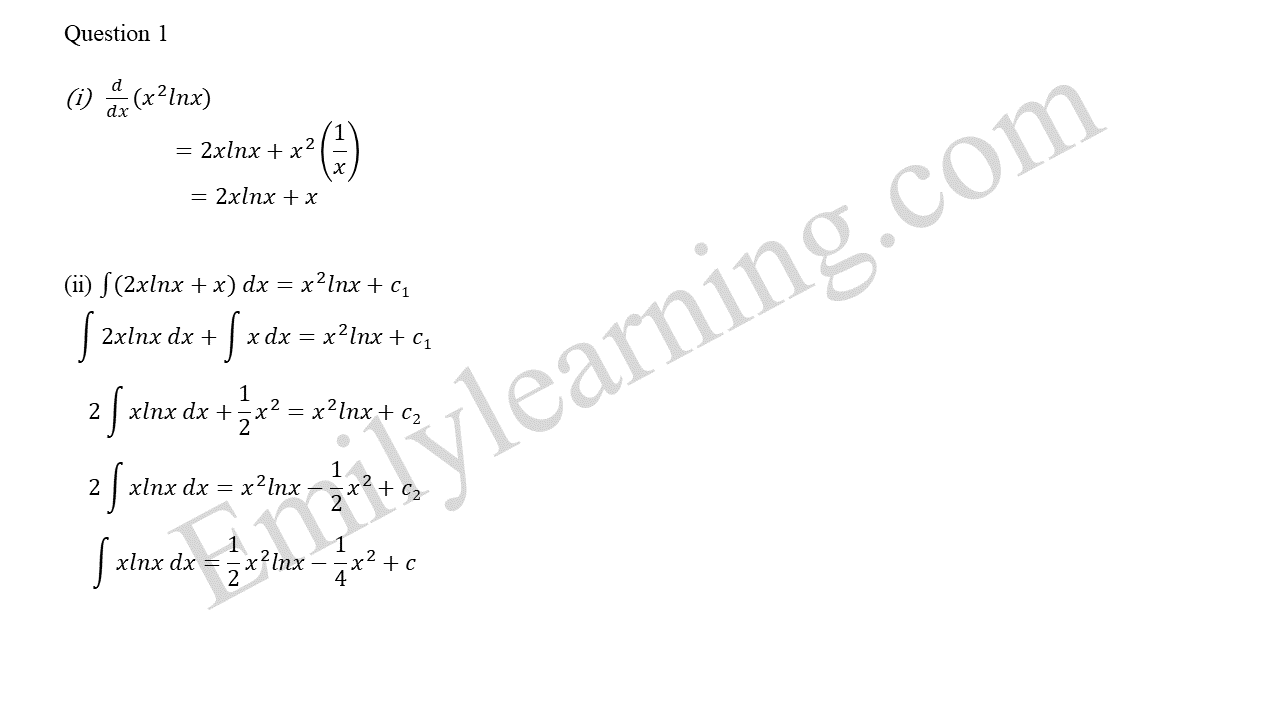 Suggested Solutions: 2019 GCE O Level A Math Paper 2 - Emily Learning