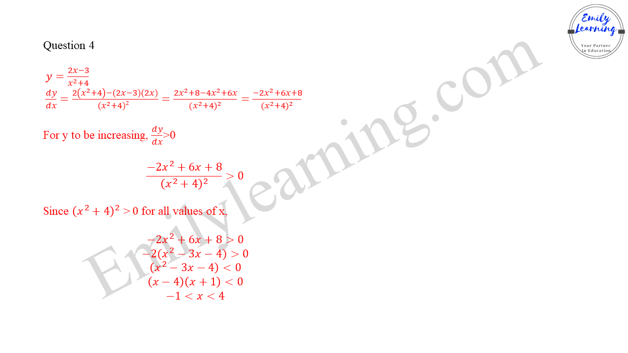 Suggested Solutions: 2020 GCE O Level A Math Paper 1 - Emily Learning