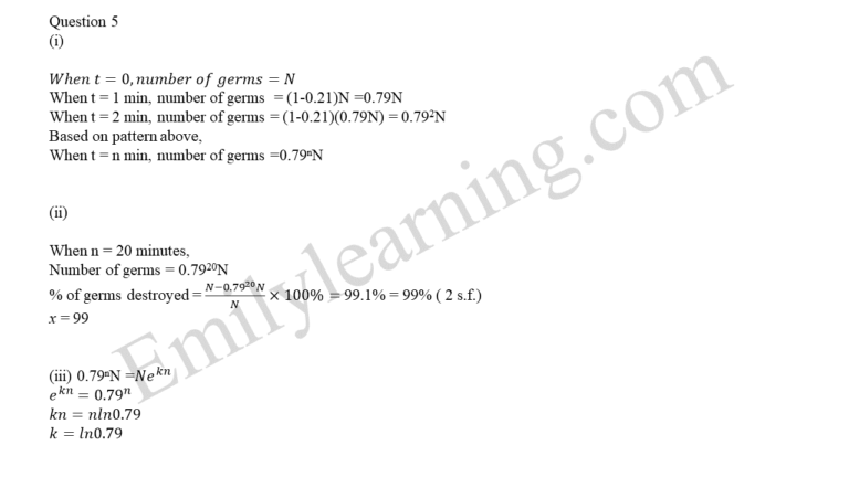 Suggested Solutions: 2019 GCE O Level A Math Paper 1 - Emily Learning